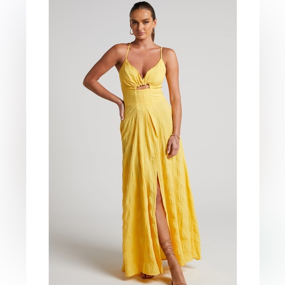 Showpo. | Dresses | Showpo Maxi Dress Cut Out Front Split | Poshmark